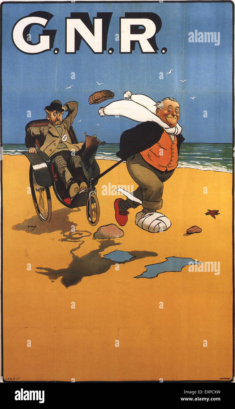 1900s UK Great Northern Railways Poster Stock Photo - Alamy