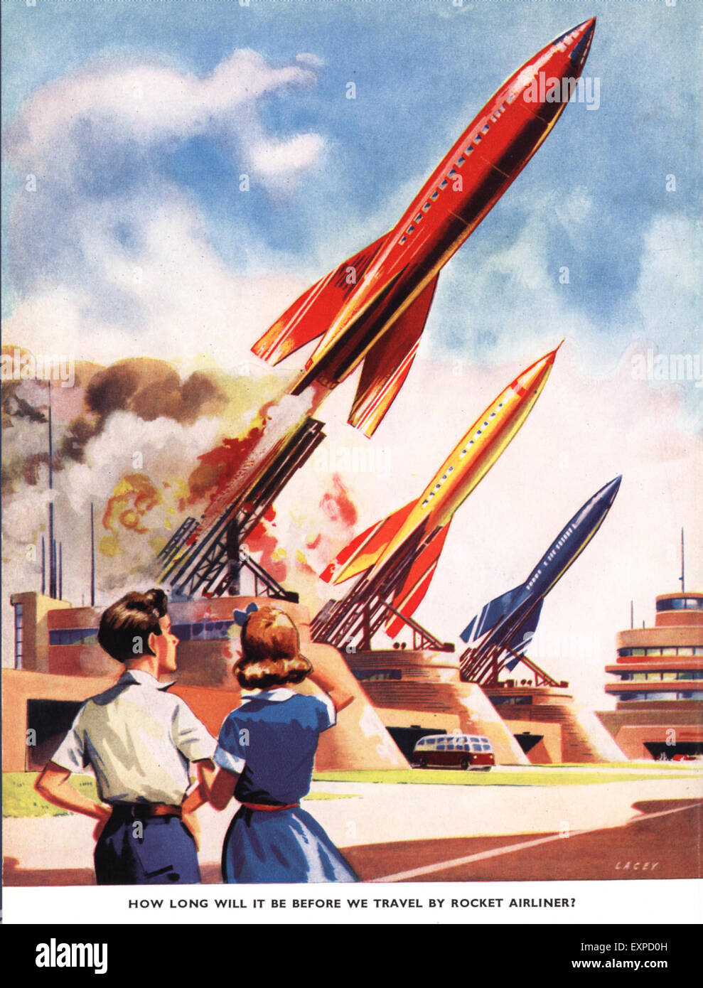 Space Exploration 1950s Ads