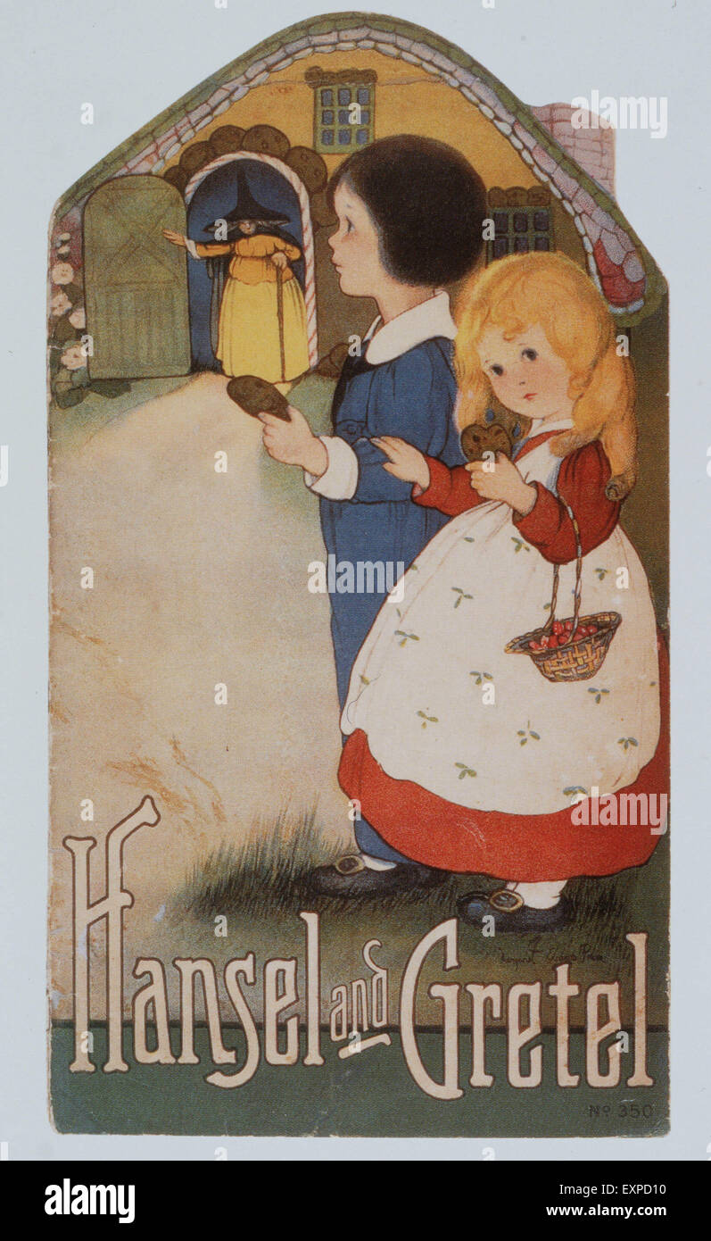 1920s UK Hansel and Gretel Book Cover Stock Photo - Alamy