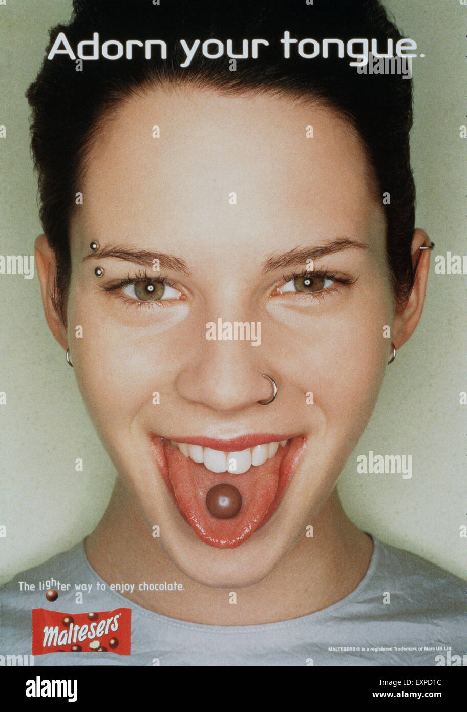 2000s UK Maltesers Magazine Advert Stock Photo - Alamy