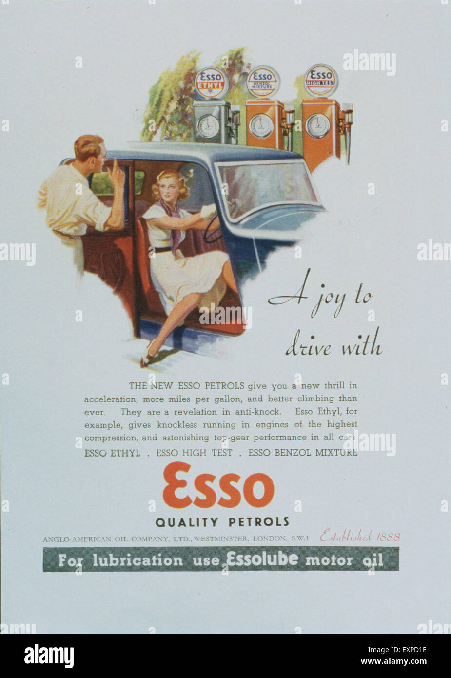 Esso Advert Stock Photos & Esso Advert Stock Images - Alamy