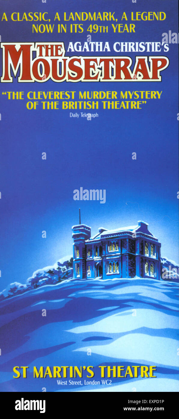 2000s UK The Mousetrap Poster Stock Photo - Alamy