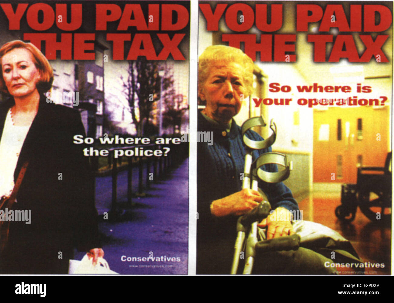 2000s UK The Conservative Party Poster Stock Photo - Alamy