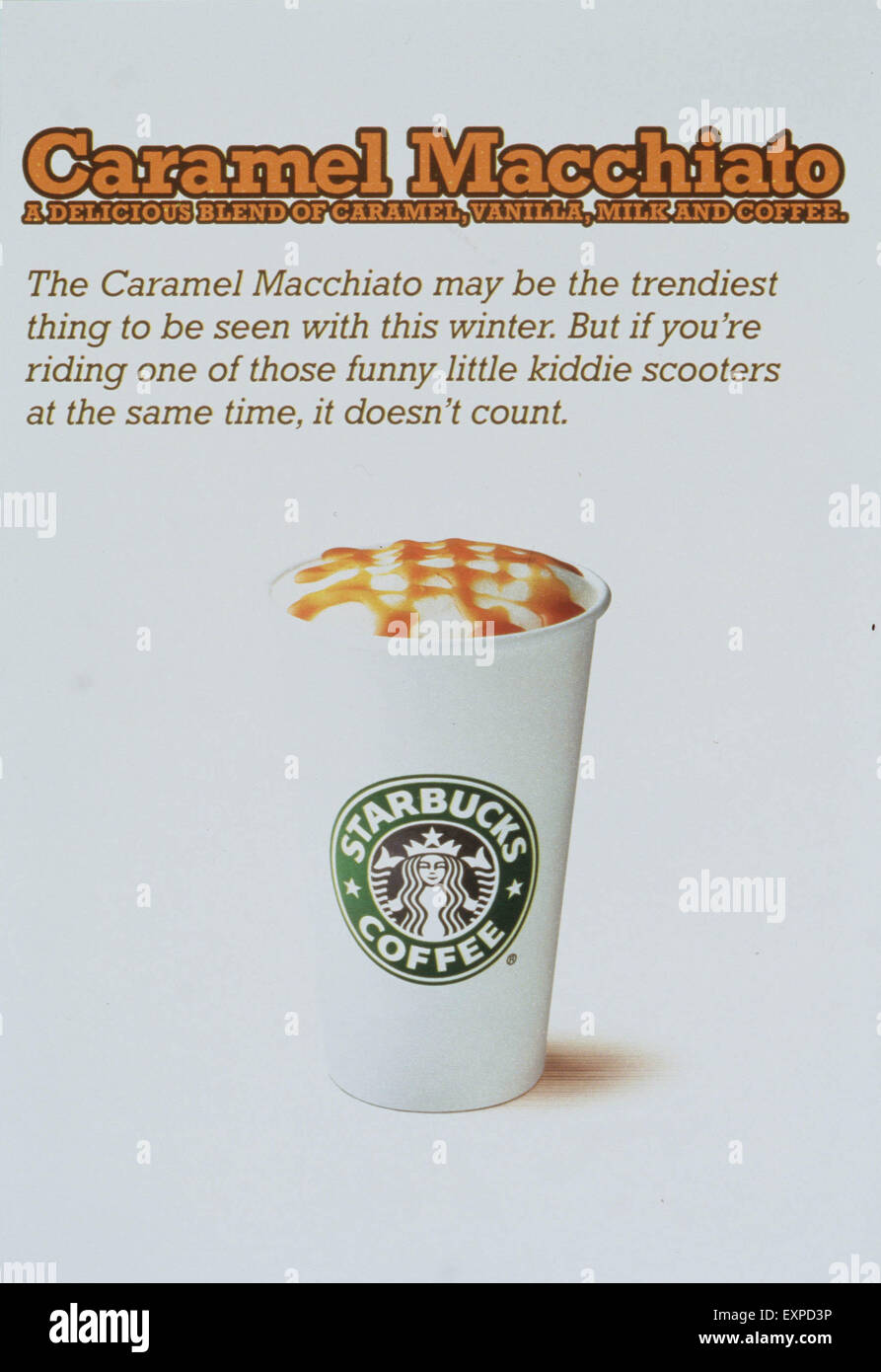 2000s UK Starbucks Magazine Advert Stock Photo - Alamy