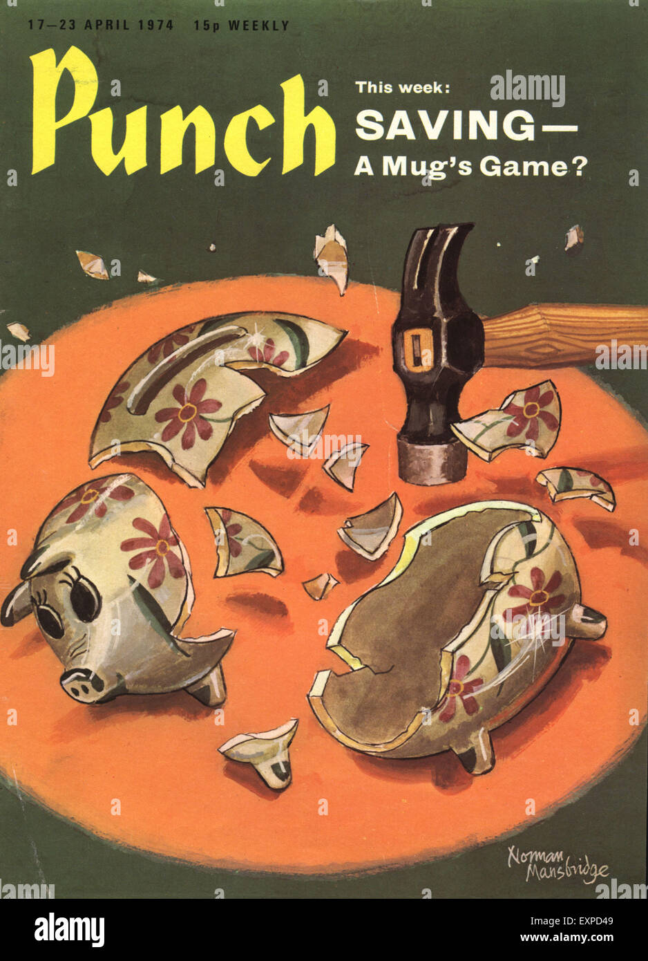 1970s UK Punch Magazine Cover Stock Photo - Alamy