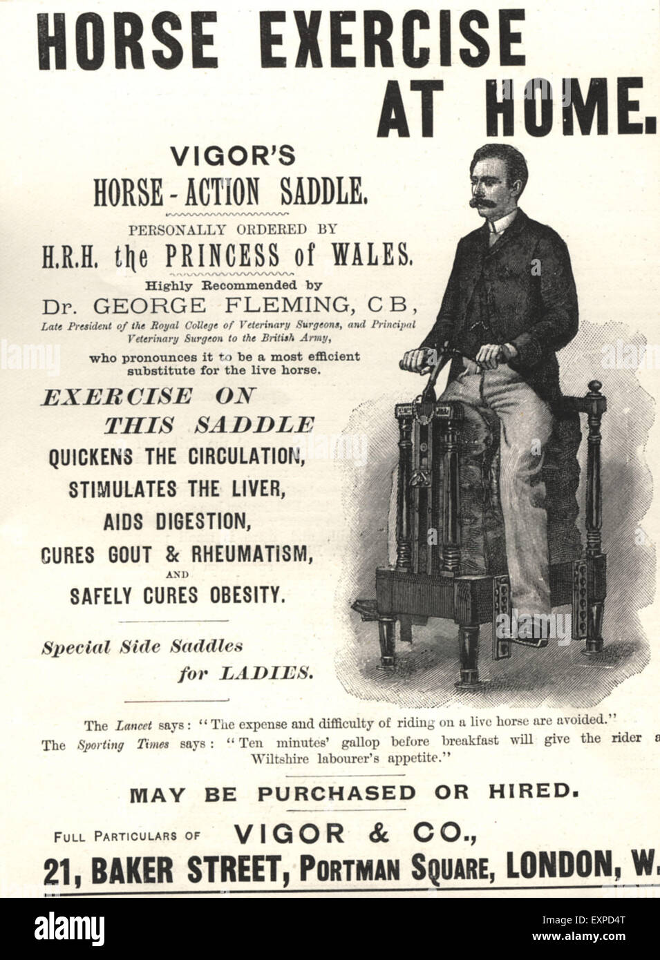 1890s UK Vigor & Co Magazine Advert Stock Photo - Alamy