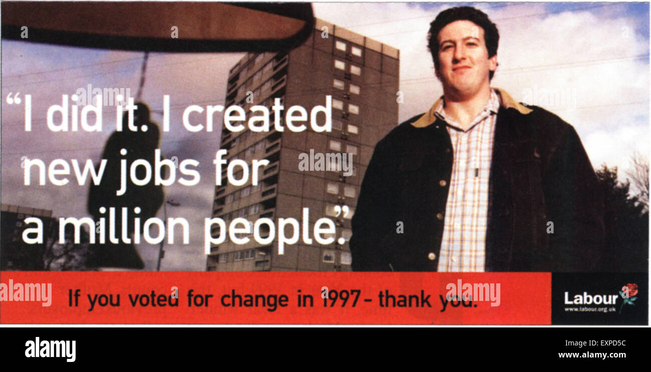 2000s UK The Labour Party Poster Stock Photo - Alamy