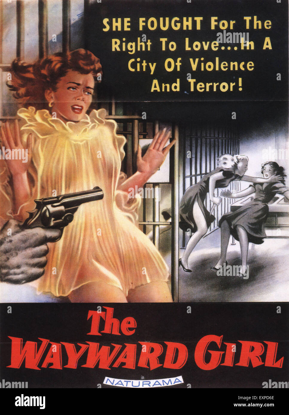 1950s USA The Wayward Girl Film Poster Stock Photo - Alamy