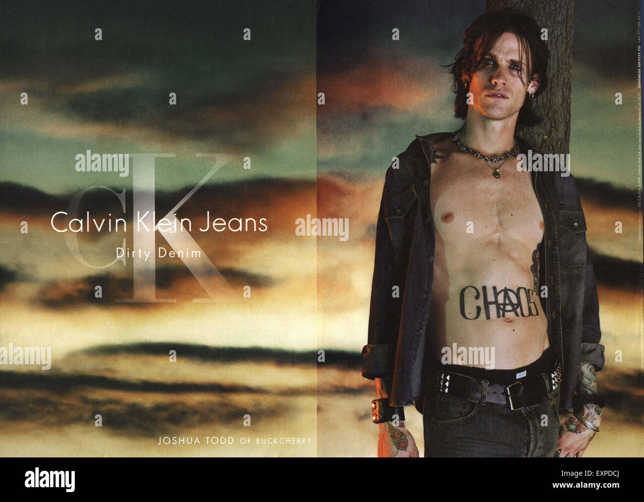 2000s UK Calvin Klein Magazine Advert Stock Photo - Alamy