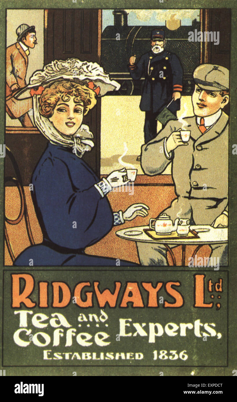 1900s UK Ridgways Ltd Magazine Advert Stock Photo - Alamy
