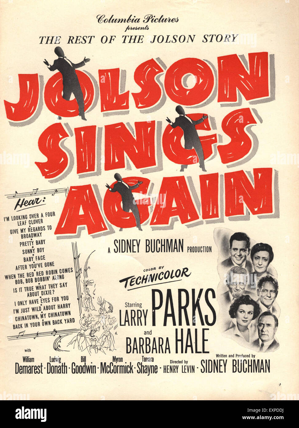 Al jolson poster hi-res stock photography and images - Alamy