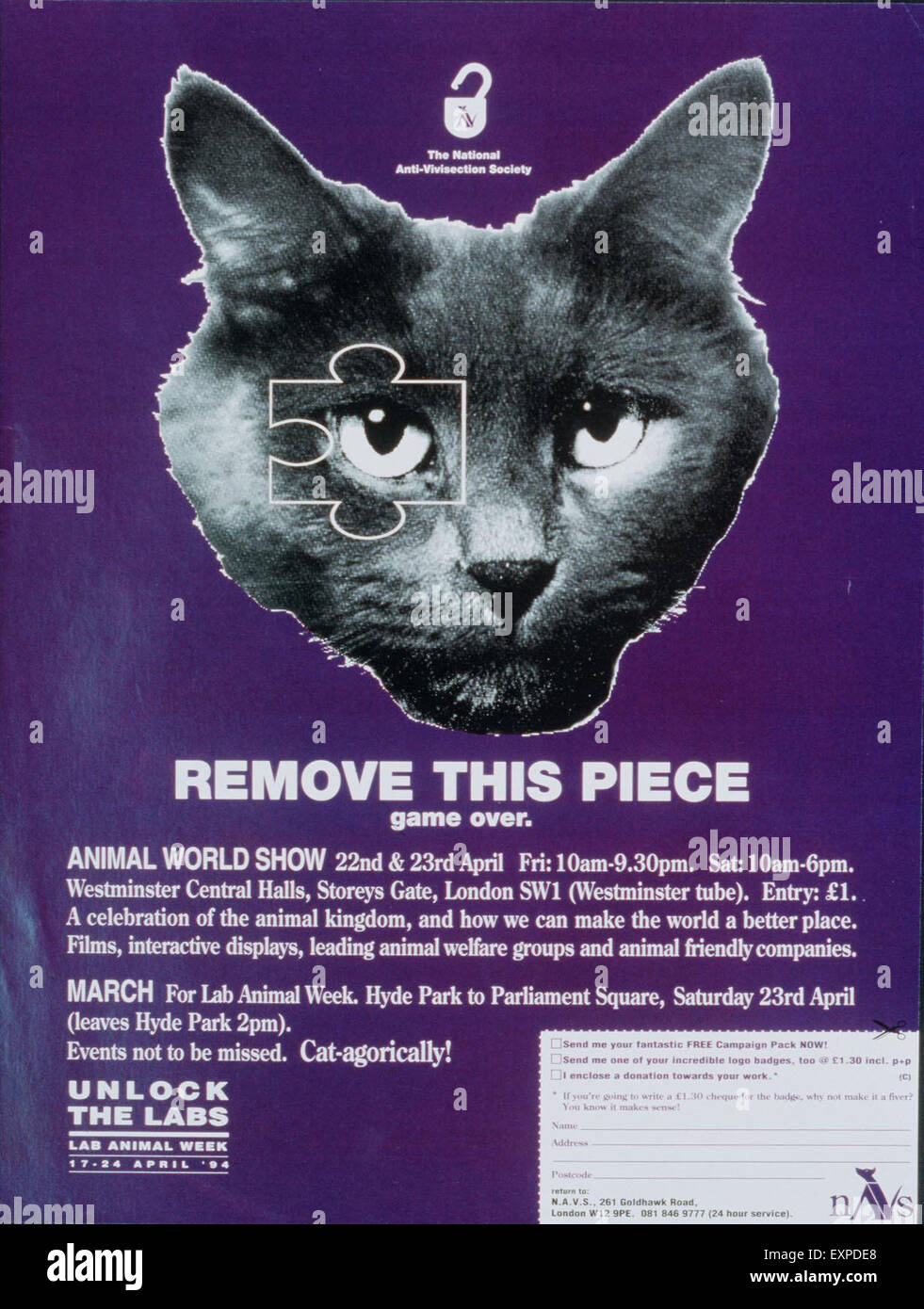 Anti vivisection hi-res stock photography and images - Alamy