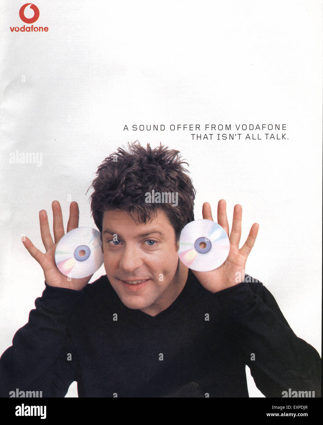 2000s UK Vodafone Magazine Advert Stock Photo - Alamy