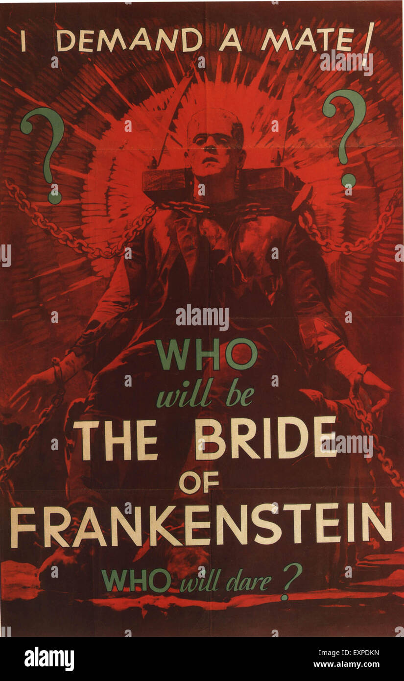 Bride of frankenstein 1935 poster hi-res stock photography and images ...