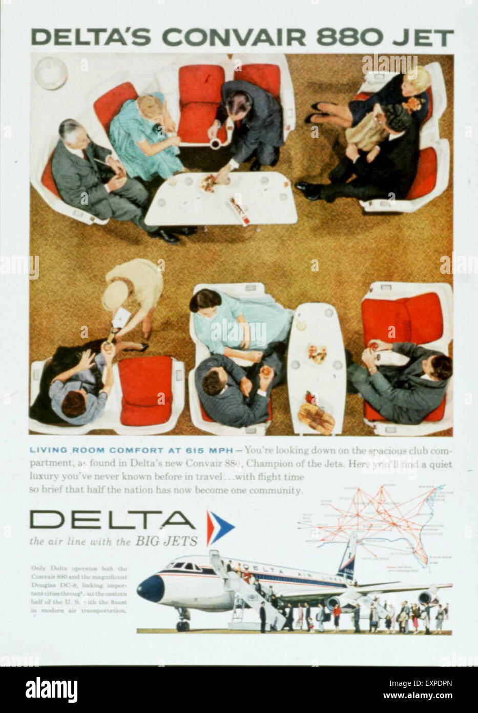 Delta airlines advert hi-res stock photography and images - Alamy