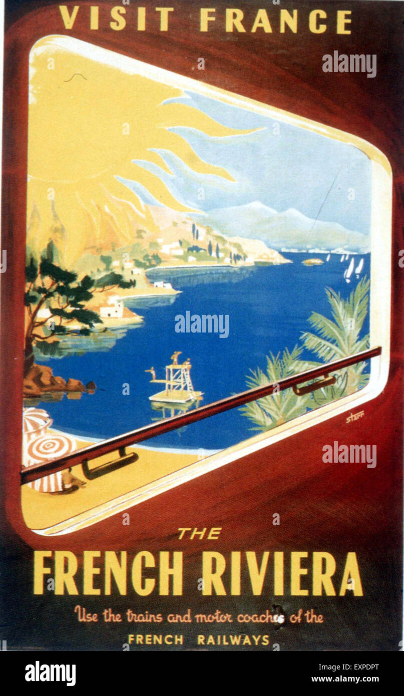 French riviera 1950s hi-res stock photography and images - Alamy