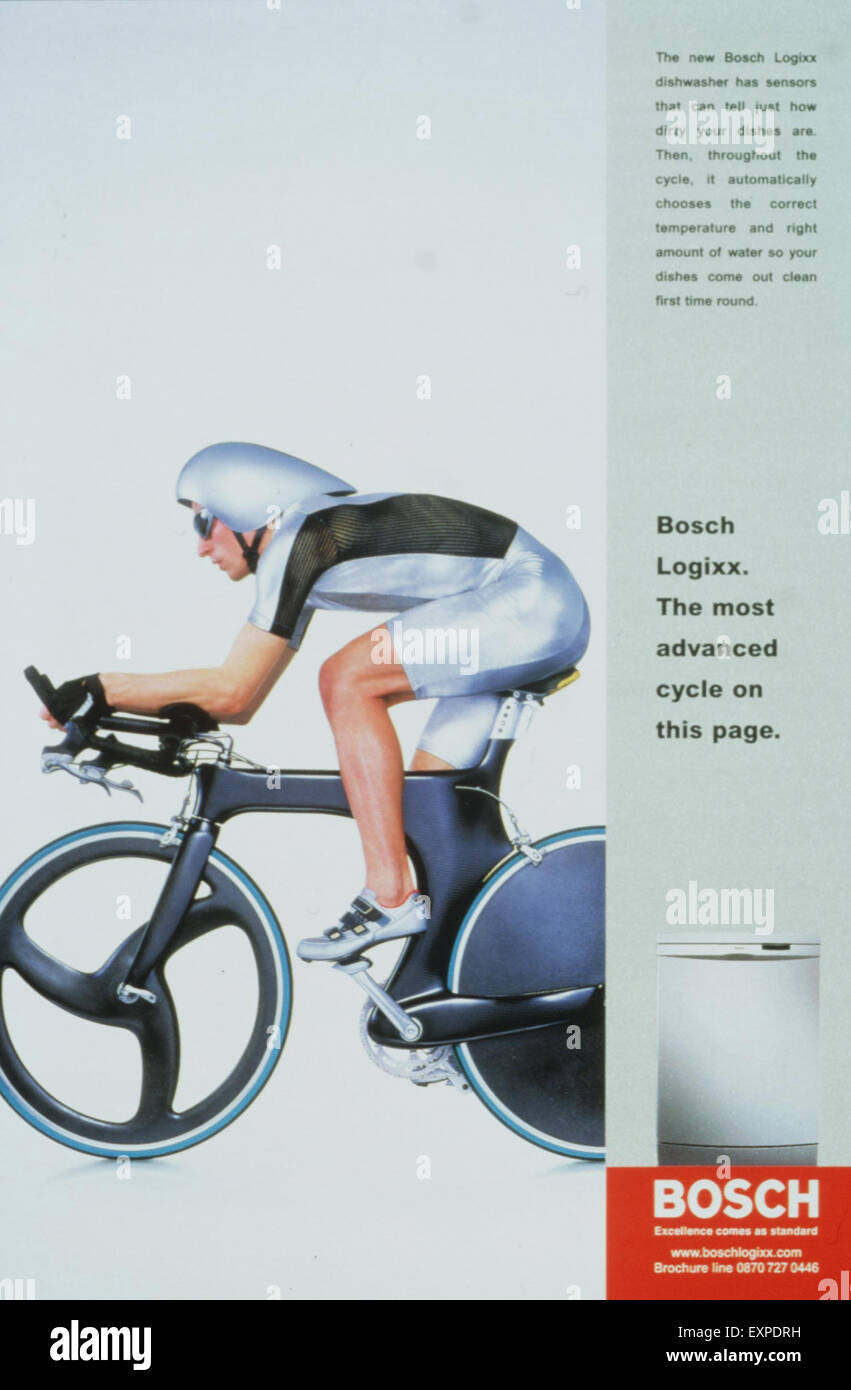 2000s UK Bosch Magazine Advert Stock Photo - Alamy