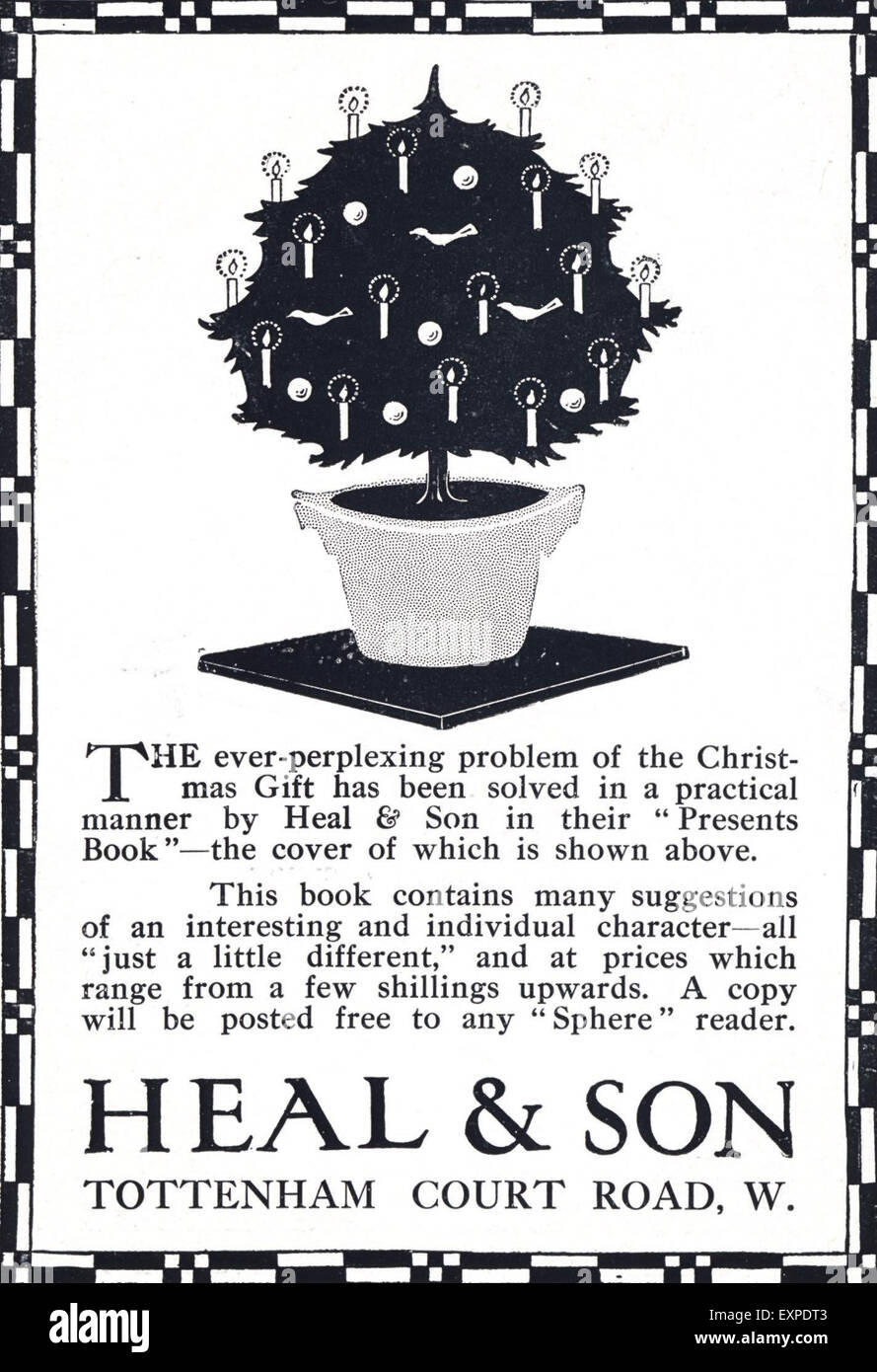 1930s UK Heal's Magazine Advert Stock Photo - Alamy