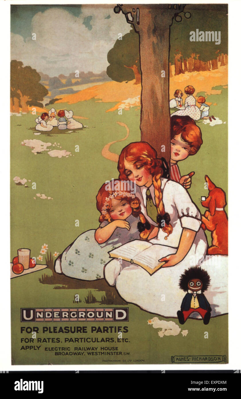 1920s uk london underground poster hi-res stock photography and images ...