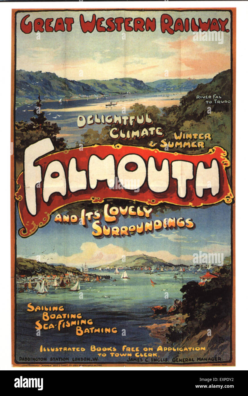 1930s UK Great Western Railways Magazine Advert Stock Photo - Alamy