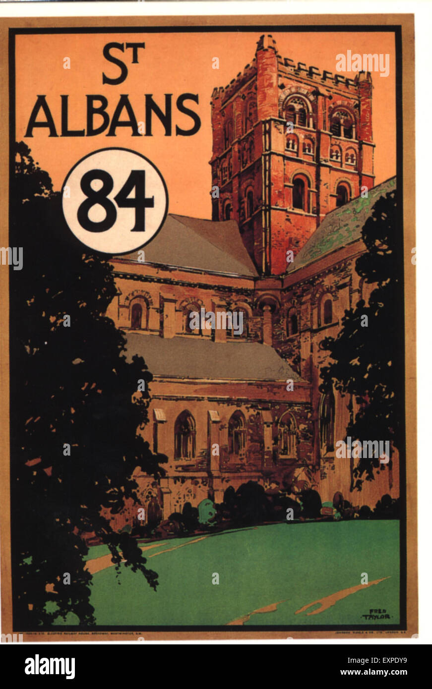 1920s UK St Albans Poster Stock Photo - Alamy