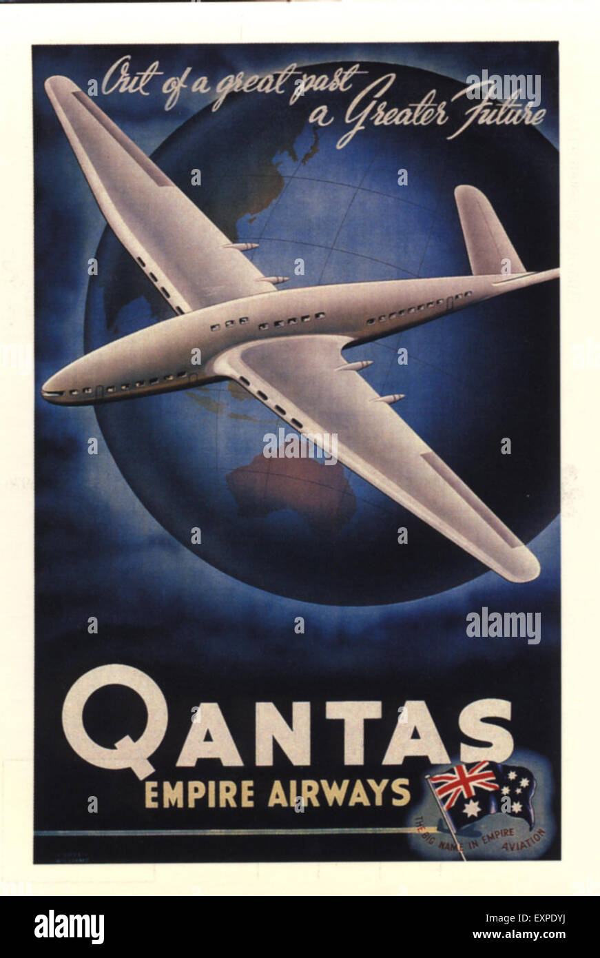 1940s UK Qantas Magazine Advert Stock Photo - Alamy