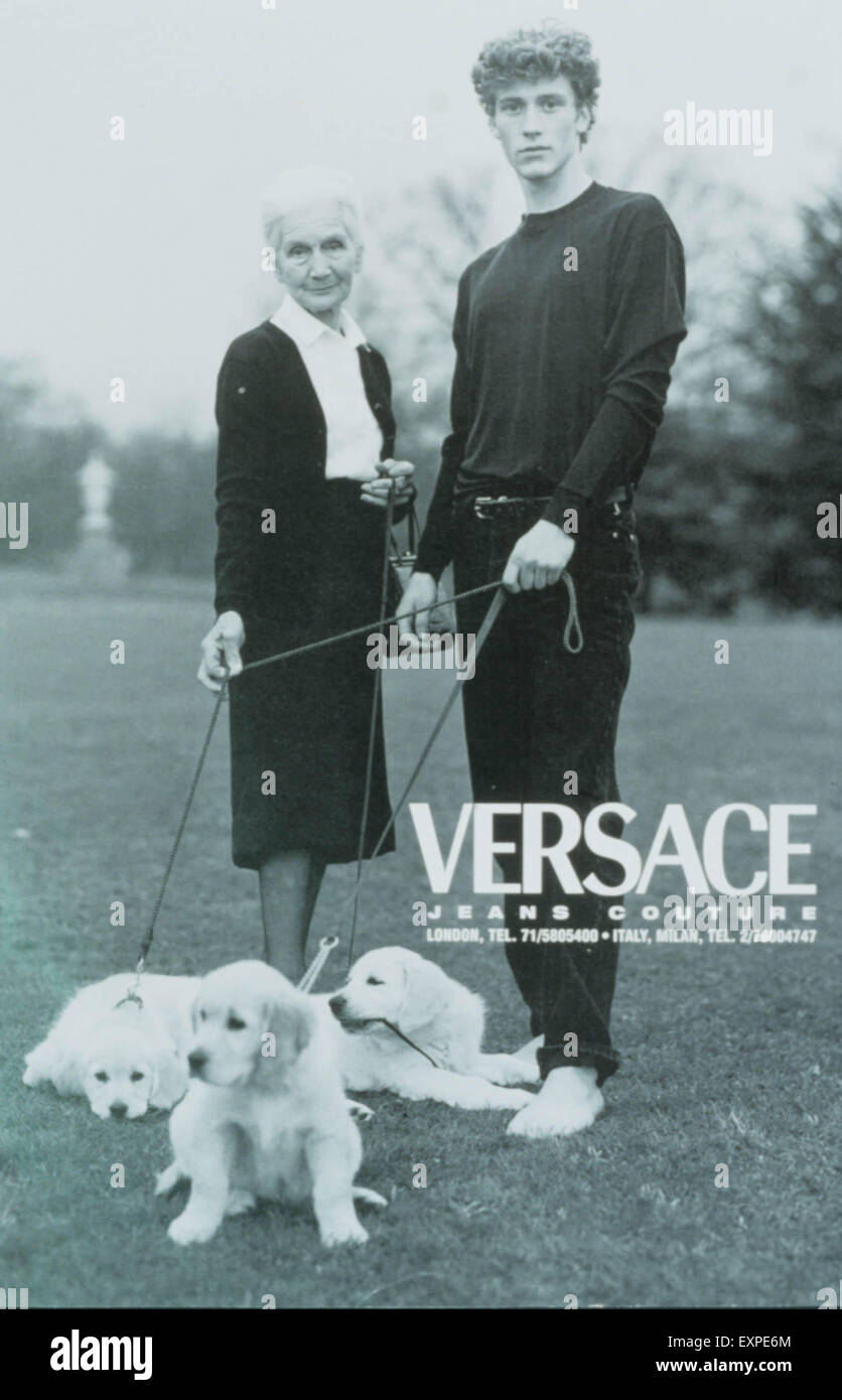 2000s UK Versace Magazine Advert Stock Photo - Alamy