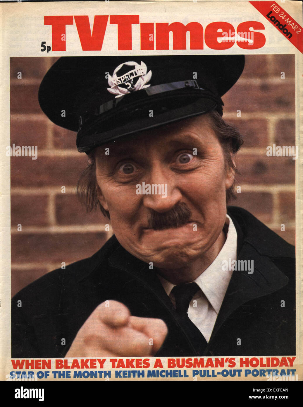 1970s UK TV Times Magazine Cover Stock Photo - Alamy