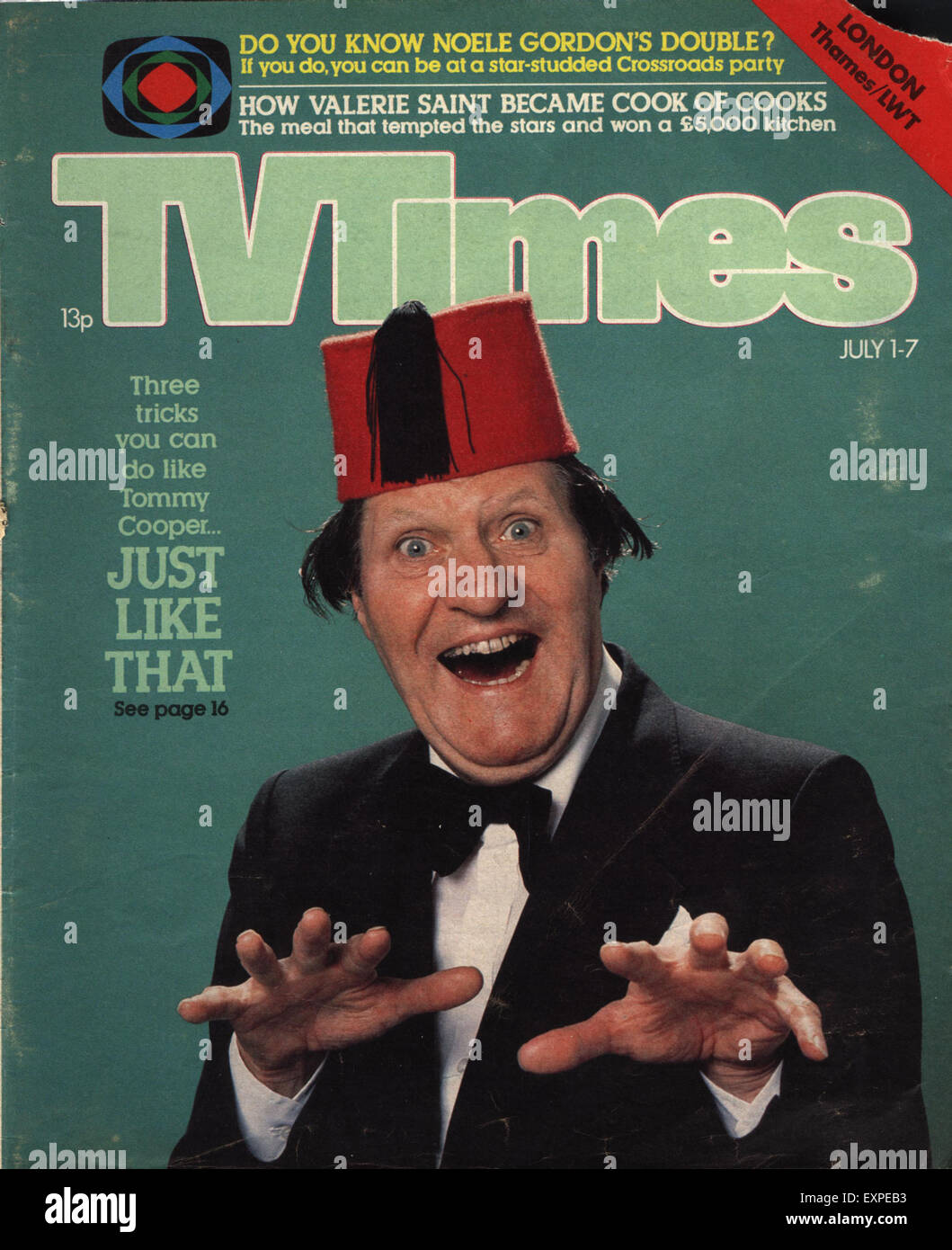 1970s UK TV Times Magazine Cover Stock Photo - Alamy