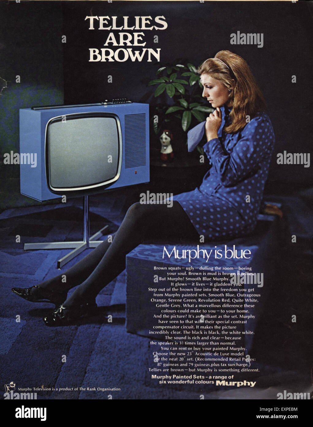 1960s UK Murphy Magazine Advert Stock Photo - Alamy