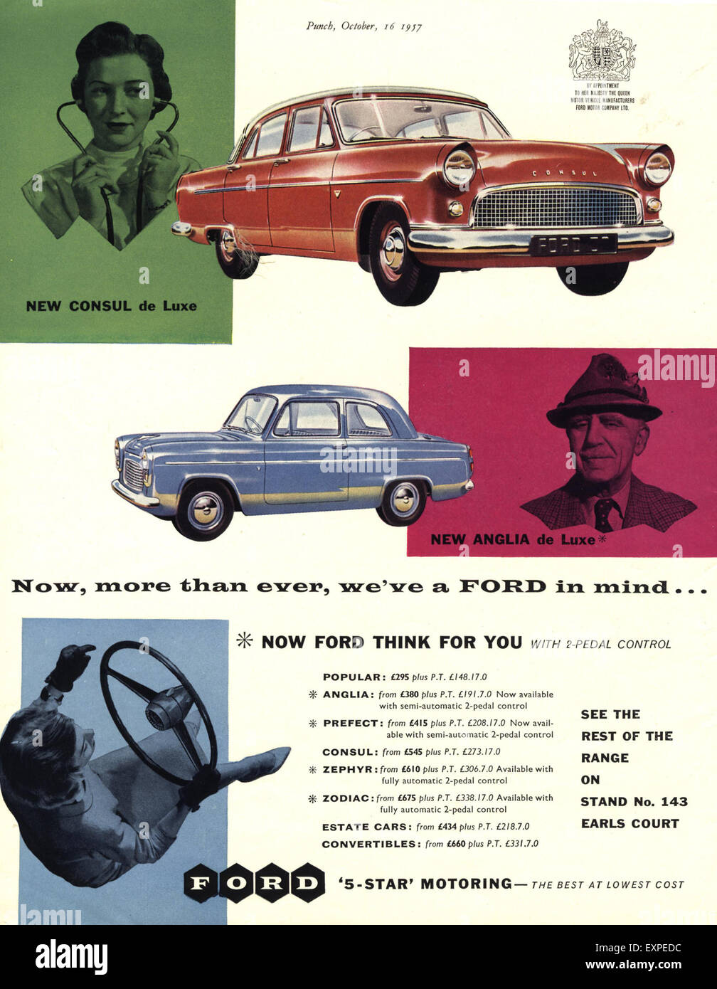 1950s UK Ford Magazine Advert Stock Photo - Alamy