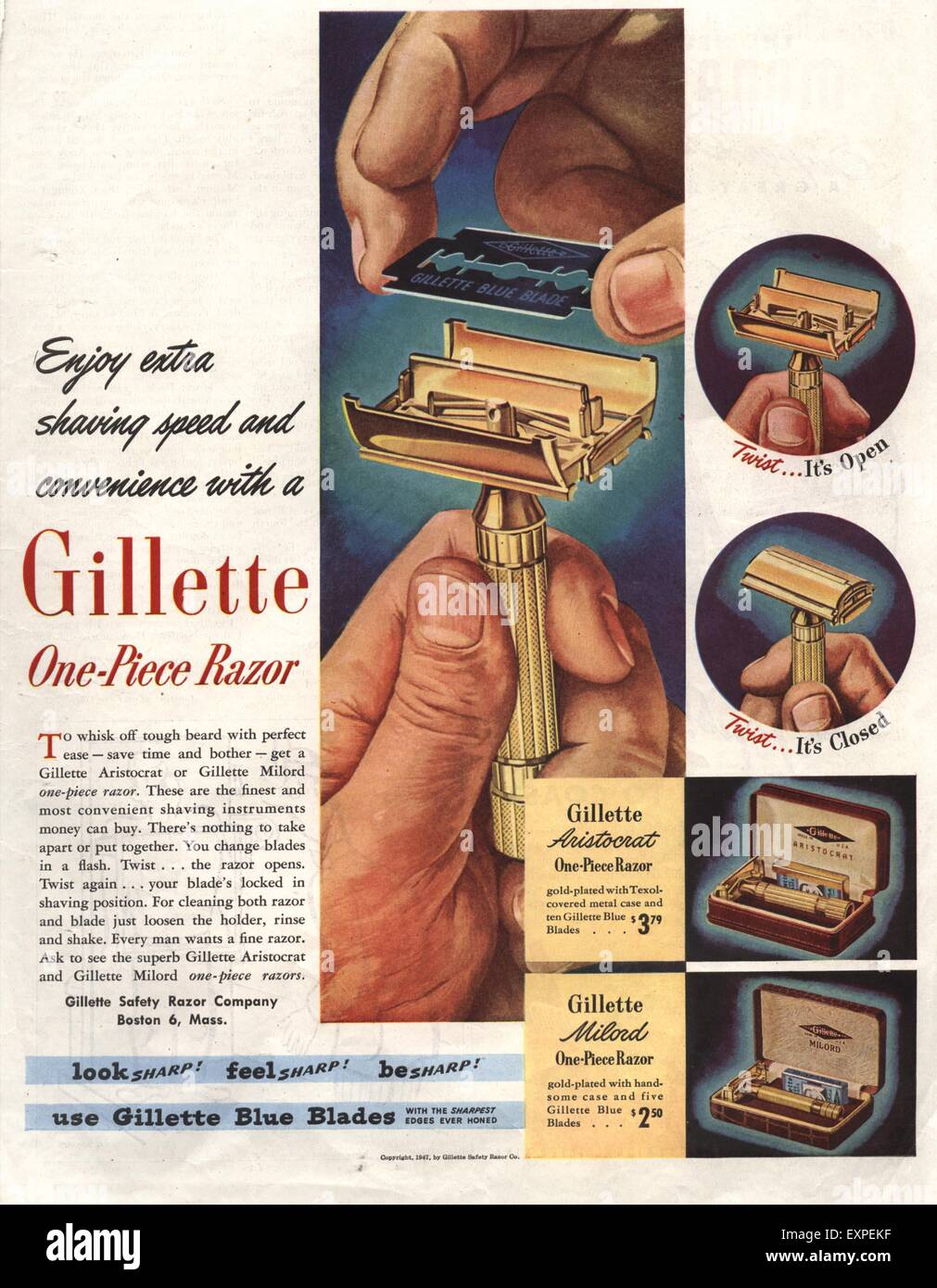 Gillette advert hi-res stock photography and images - Alamy