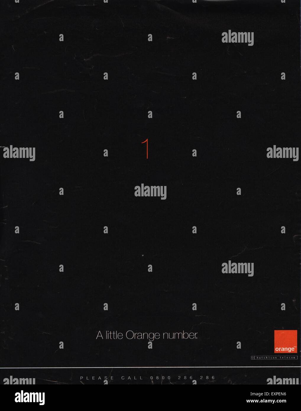 1990s UK Orange Magazine Advert Stock Photo - Alamy