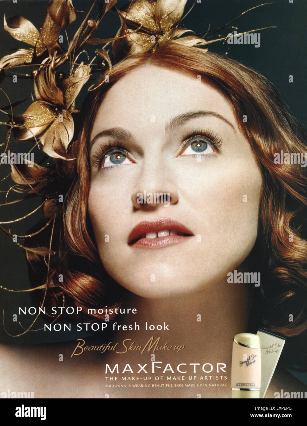 2000s UK Max Factor Magazine Advert Stock Photo - Alamy