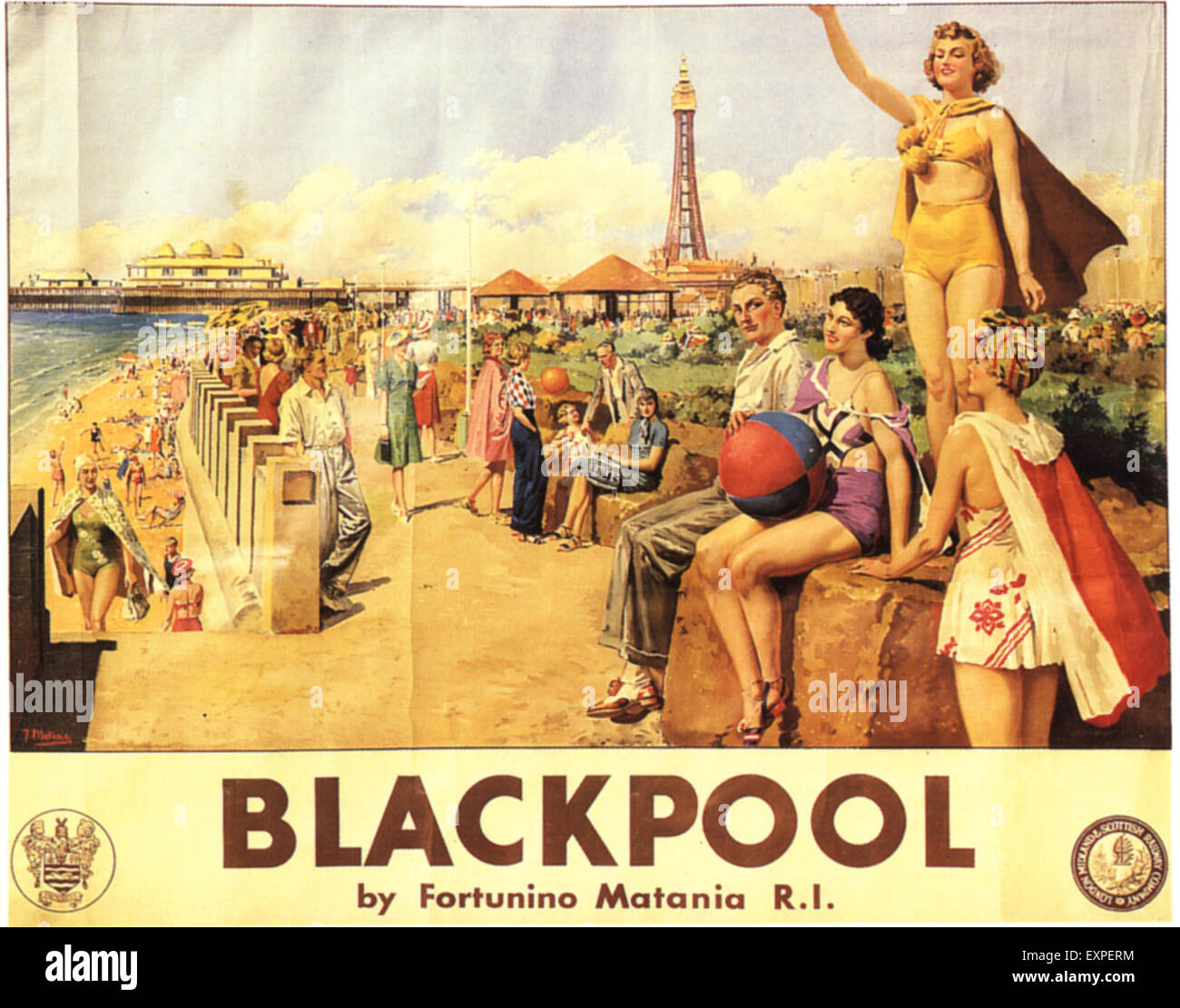 1930s UK British Rail Poster Stock Photo - Alamy