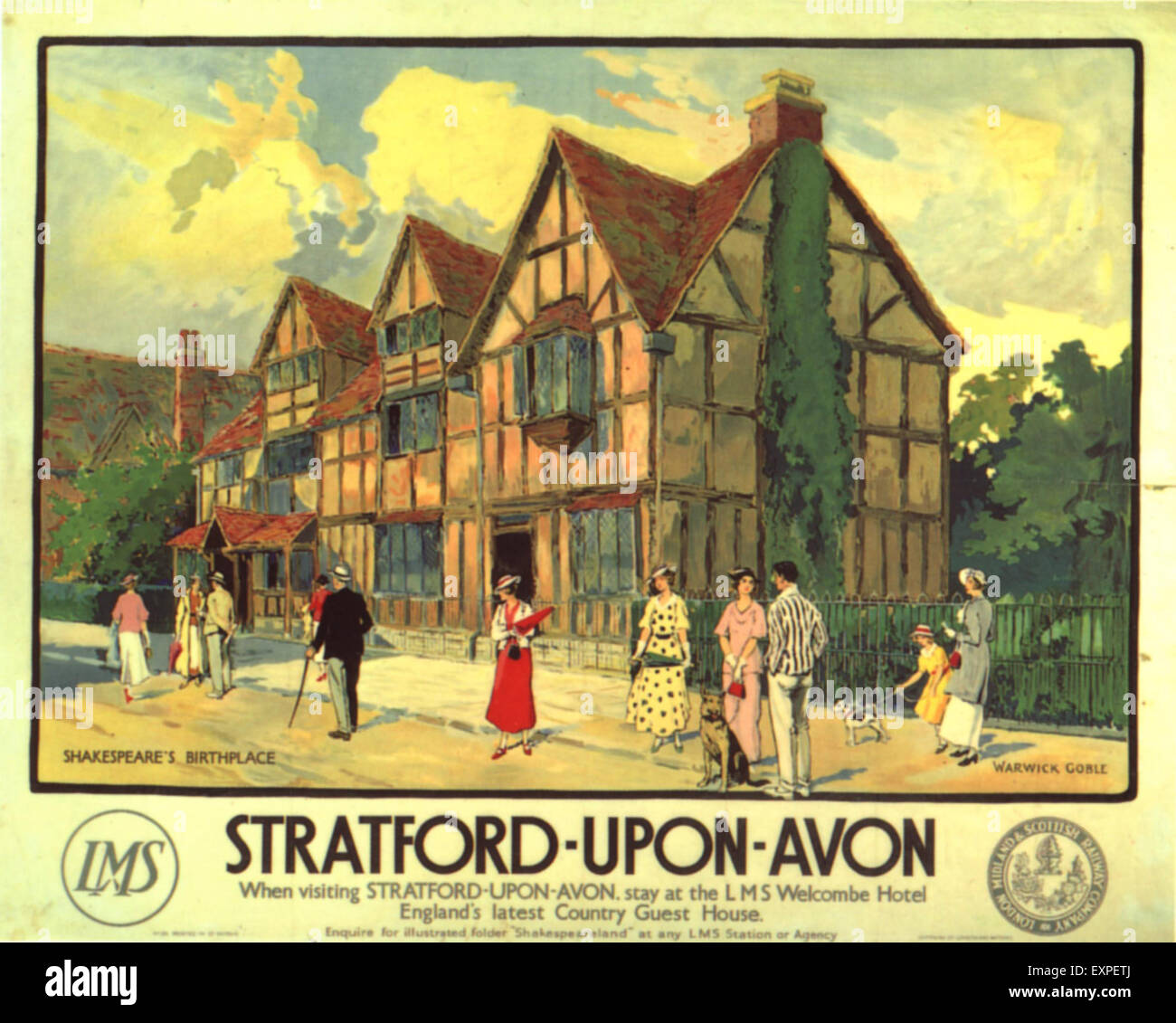 Stratford on avon poster hi-res stock photography and images - Alamy