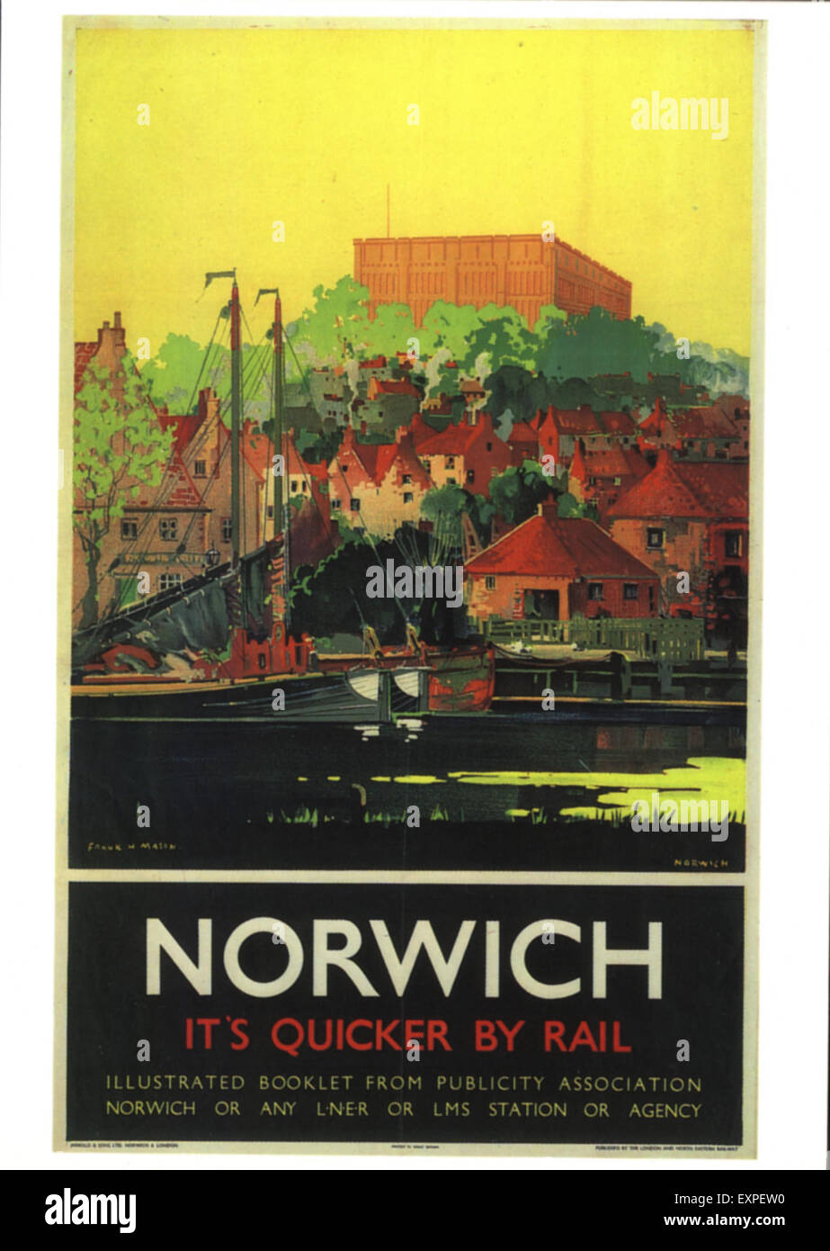1930s UK Norwich Poster Stock Photo - Alamy