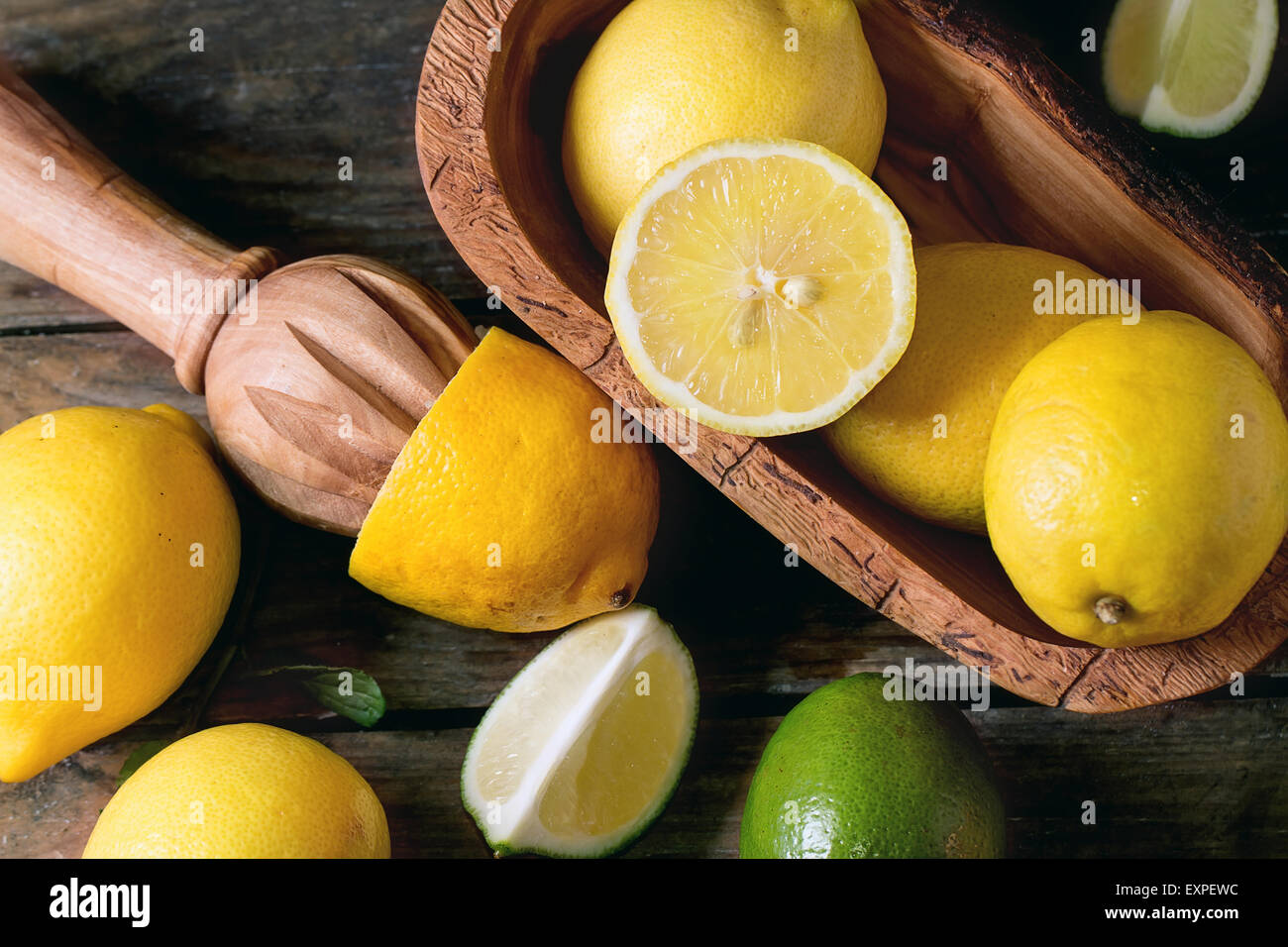 Lemons and limes Stock Photo - Alamy