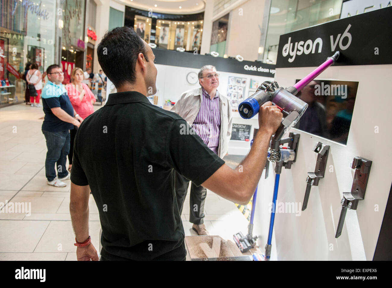 Dyson Roadshow Eldon Square Newcastle people using and being shown ...
