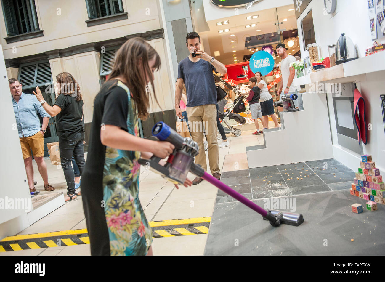 Dyson Roadshow Eldon Square Newcastle people using and being shown ...