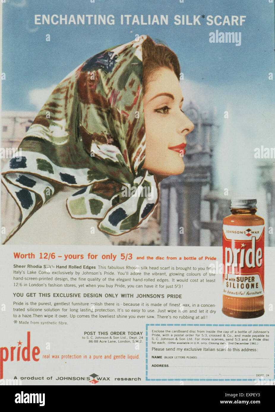 1950s magazine advert hi-res stock photography and images - Alamy