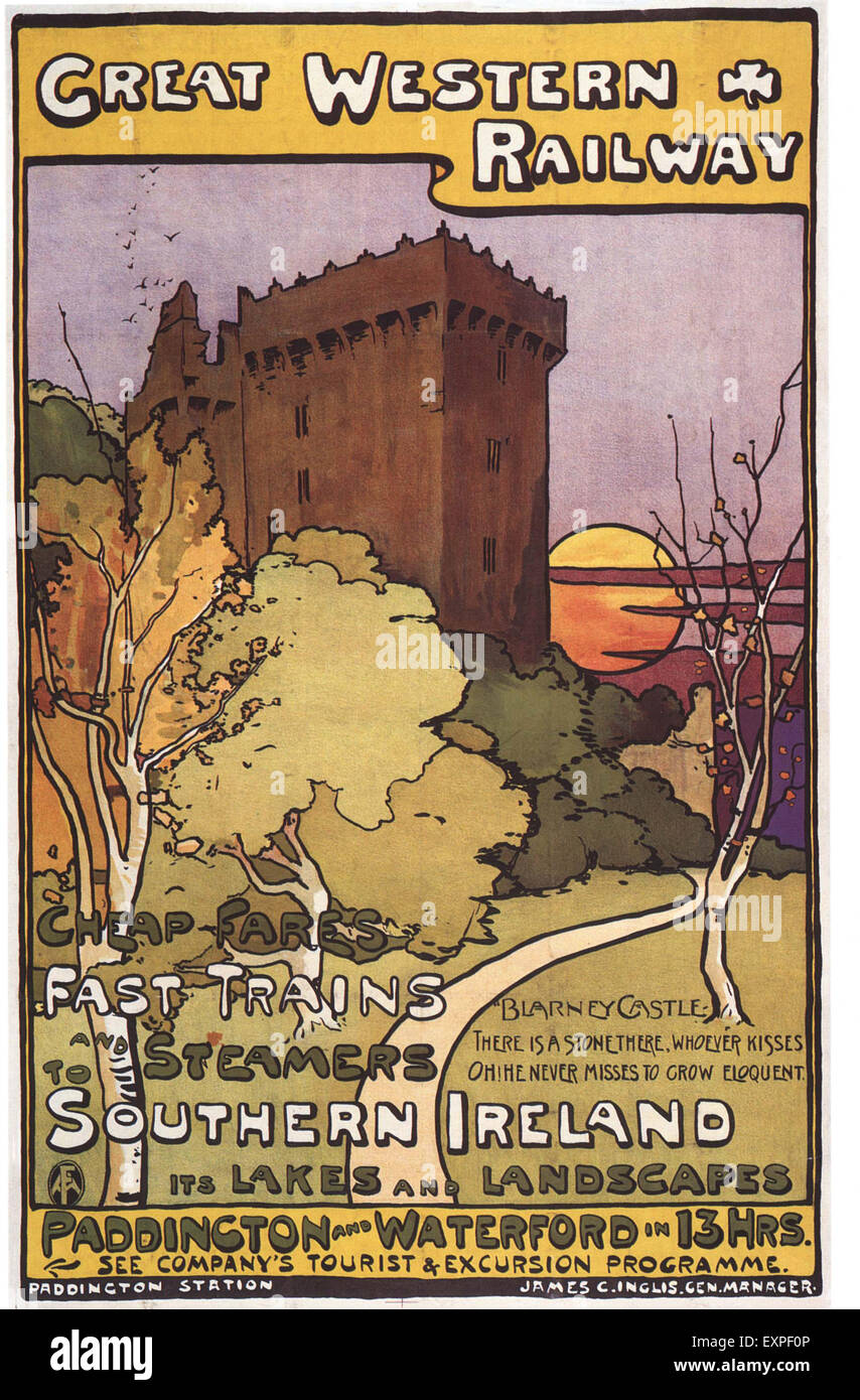 1920s UK Great Western Railways Magazine Advert Stock Photo - Alamy