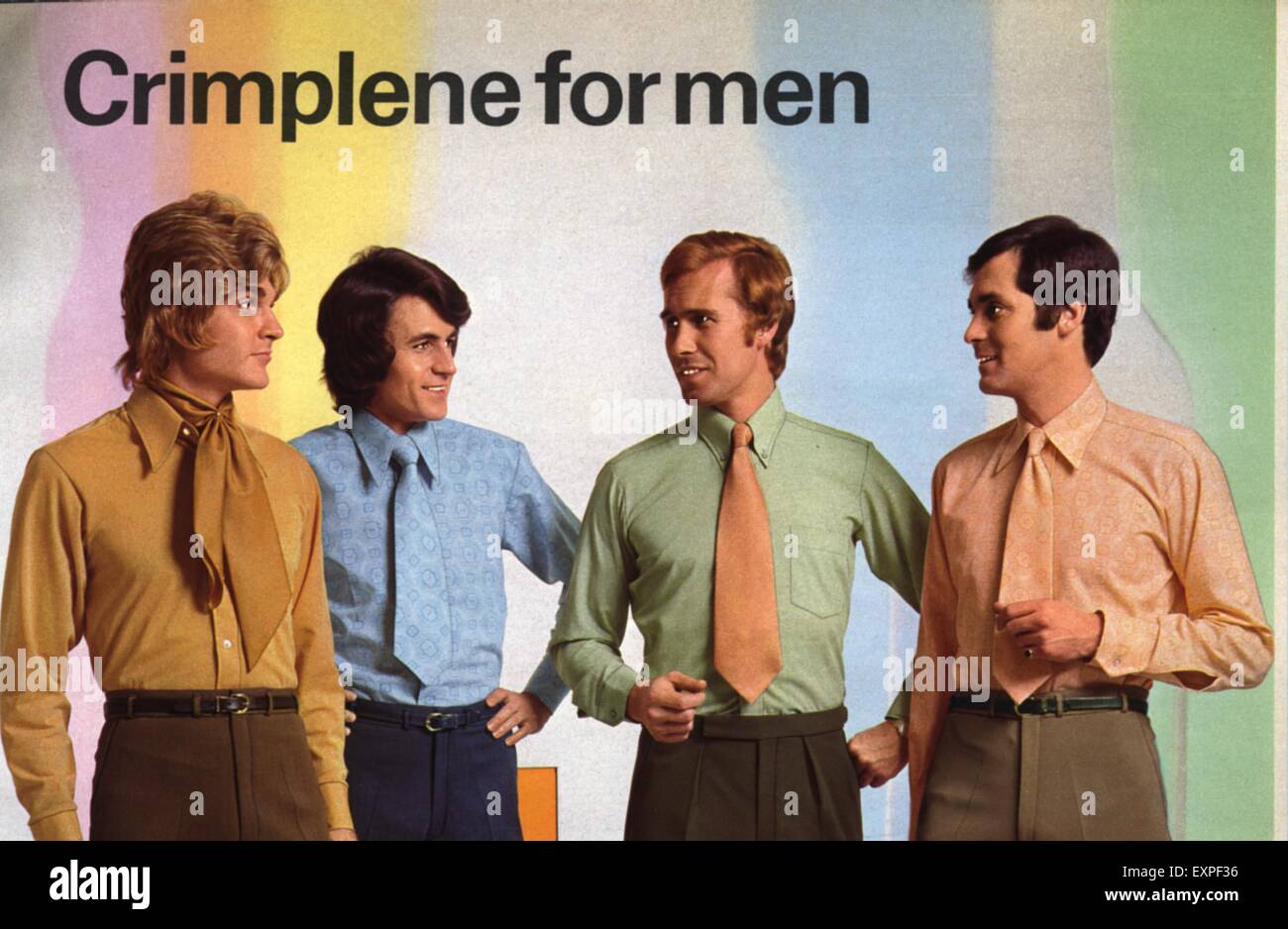 1970s UK Crimplene by ICI Catalogue/ Brochure Plate Stock Photo - Alamy