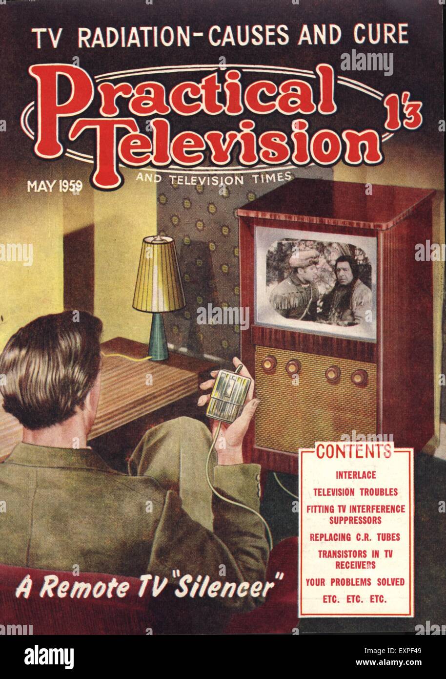 1950s UK Practical Television Magazine Cover Stock Photo - Alamy