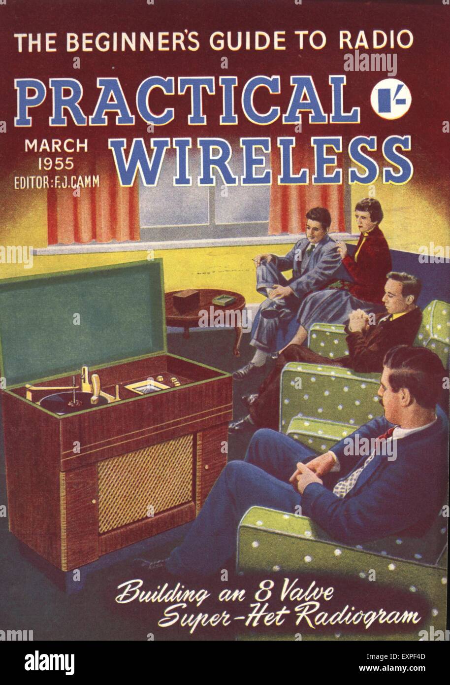 1950s UK Practical Wireless Magazine Cover Stock Photo - Alamy