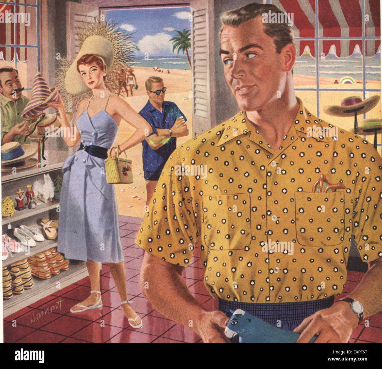 1950s USA Arrow Magazine Advert Stock Photo - Alamy