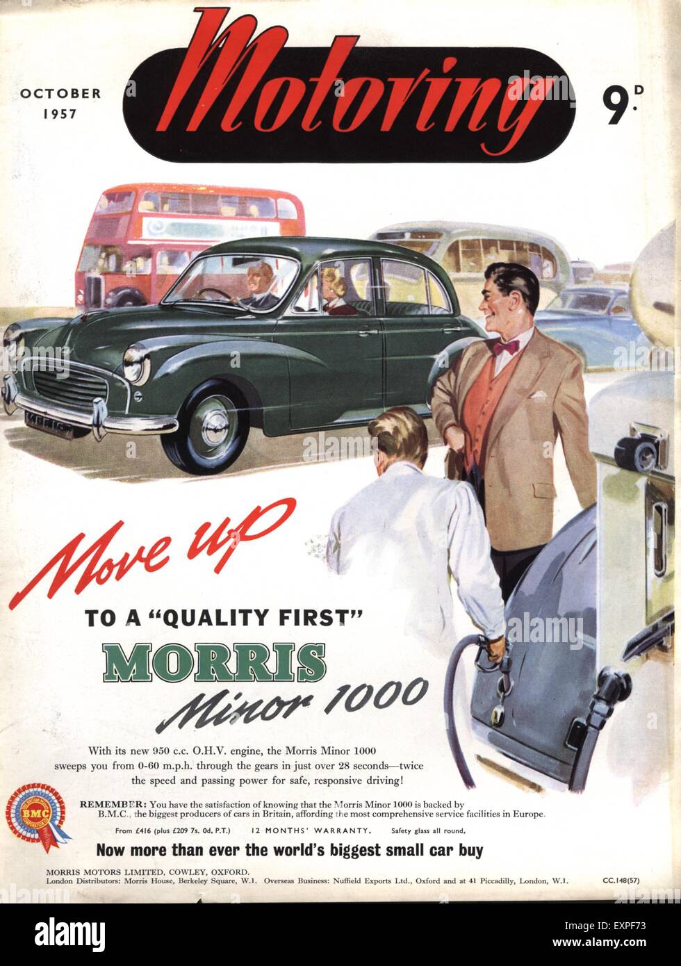 1950s UK Morris Minor Magazine Advert Stock Photo - Alamy