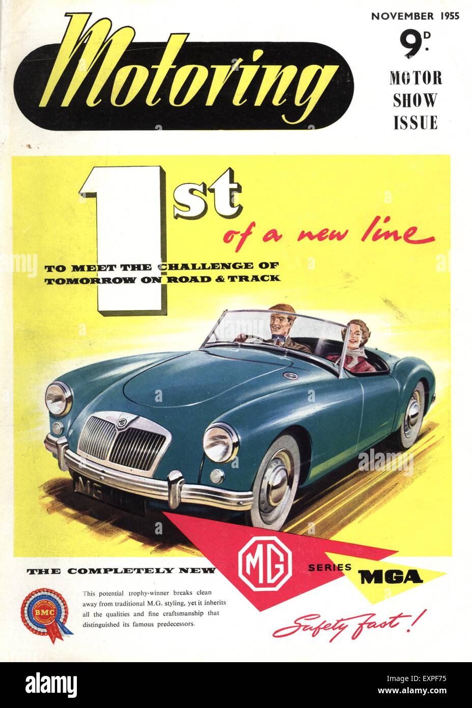 1950s UK MG Cars Magazine Advert Stock Photo - Alamy