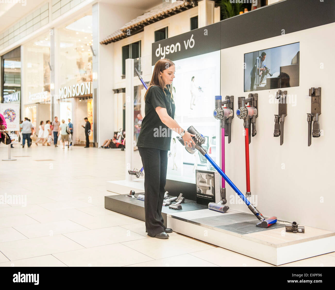 Dyson Roadshow Eldon Square Newcastle showing off and selling the new ...