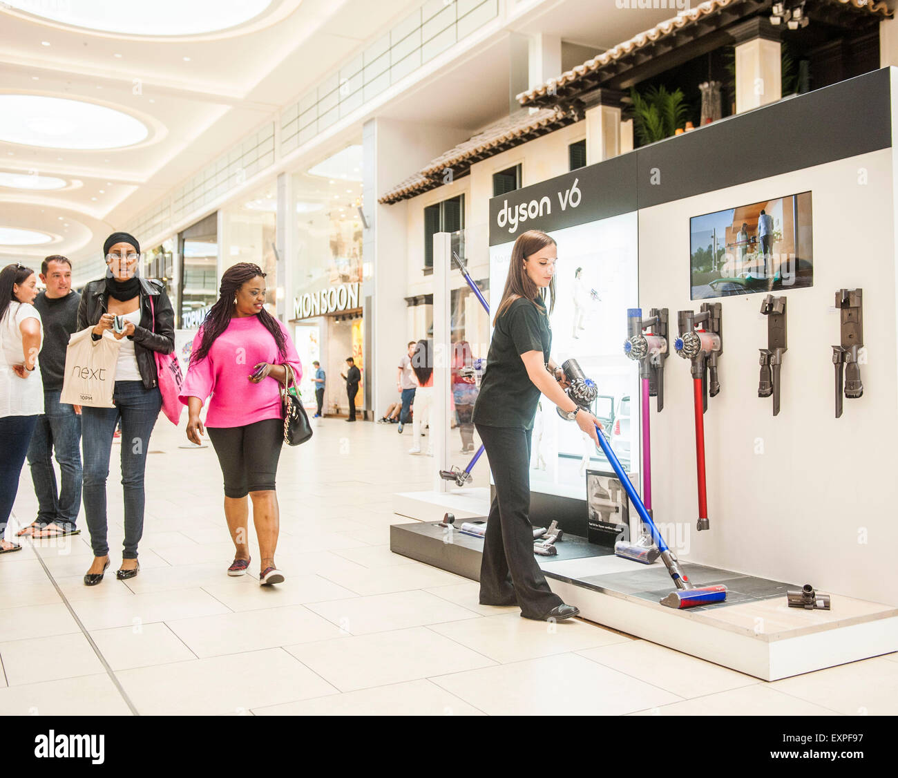 Dyson Roadshow Eldon Square Newcastle showing off and selling the new ...